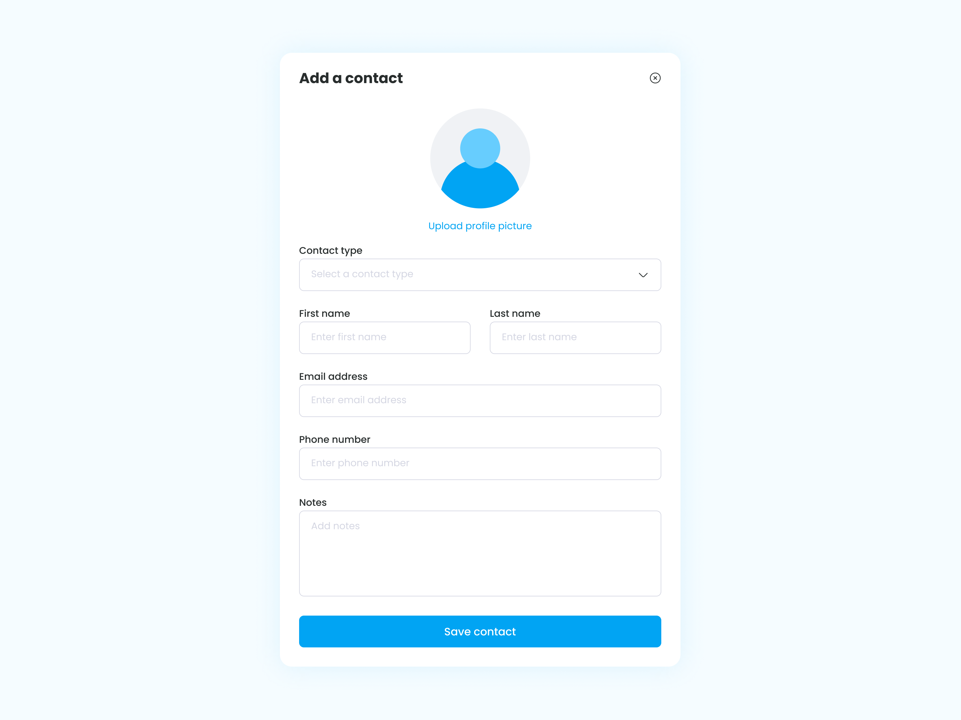 Add contact form design by Ibrahim | Product Designer | UX/UI Designer ...