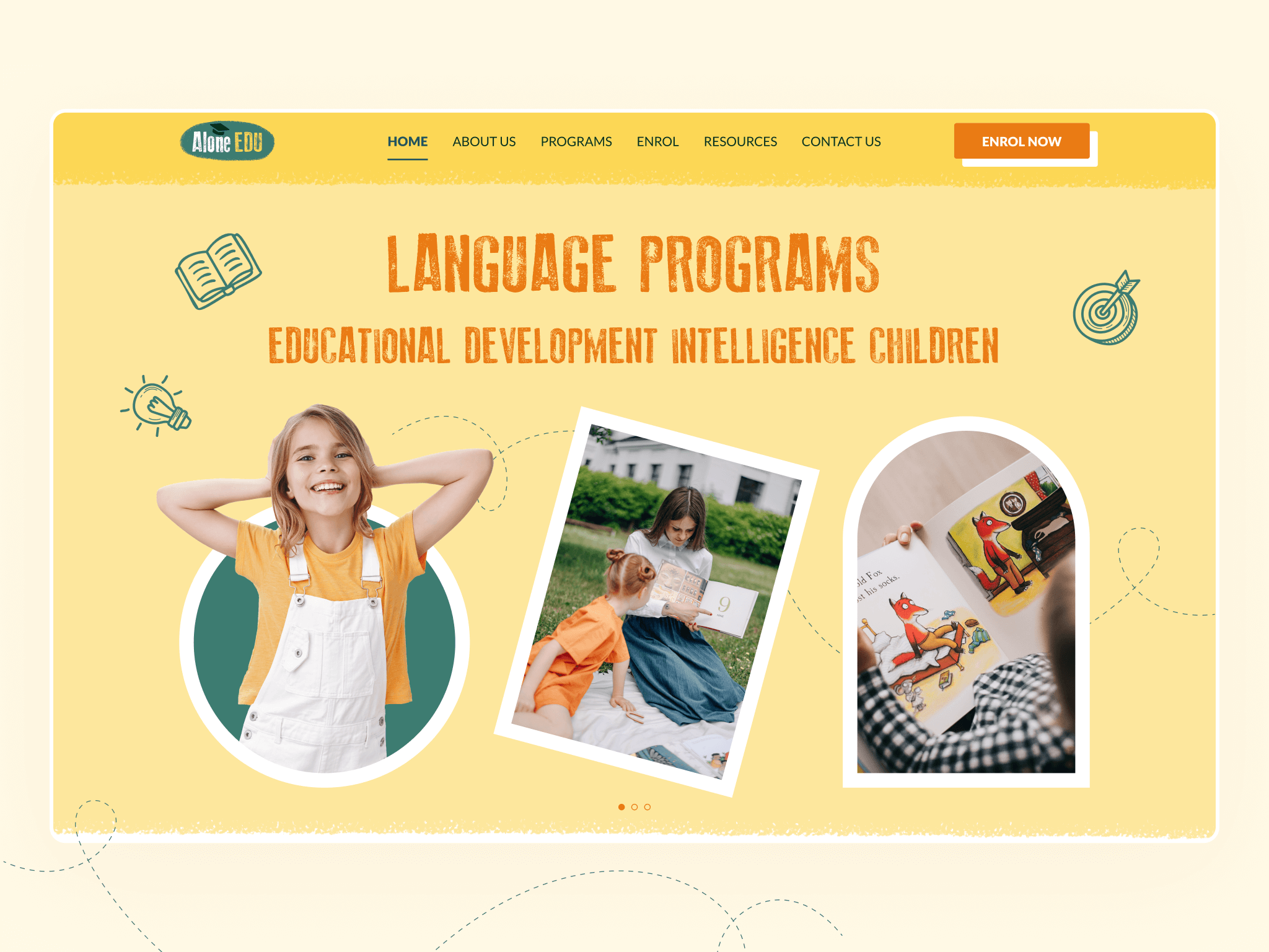 Education for Children - Landing page UI Design 📚 by Léna on Dribbble