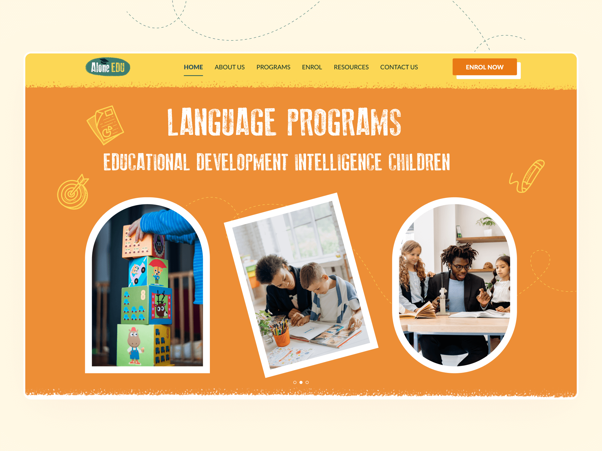 Education for Children - Landing page UI Design 📚 by Léna on Dribbble