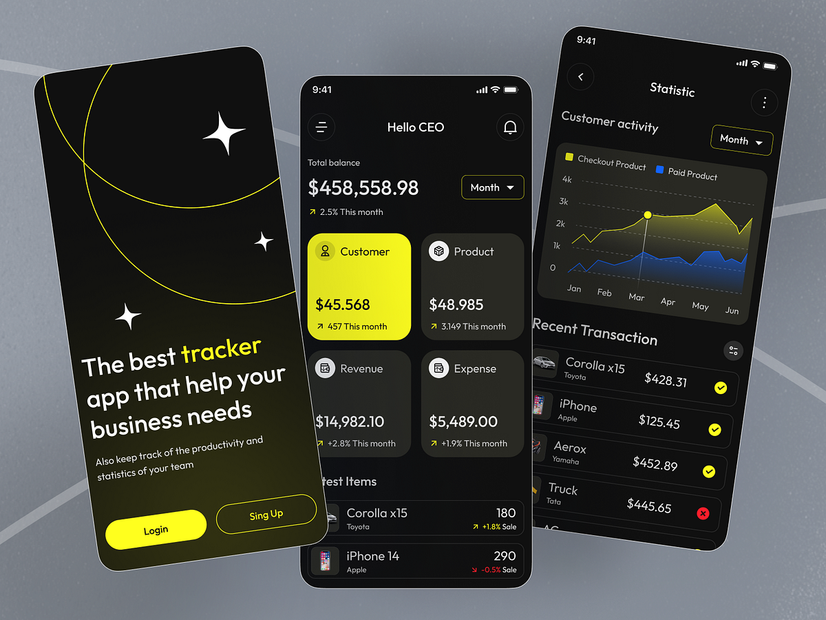Finance Tracker App by ARC Digital Agency on Dribbble