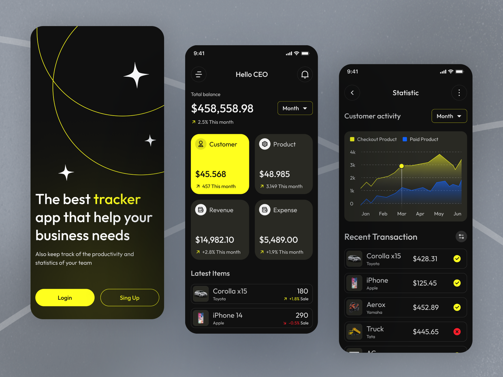 Finance Tracker App by ARC Digital Agency on Dribbble