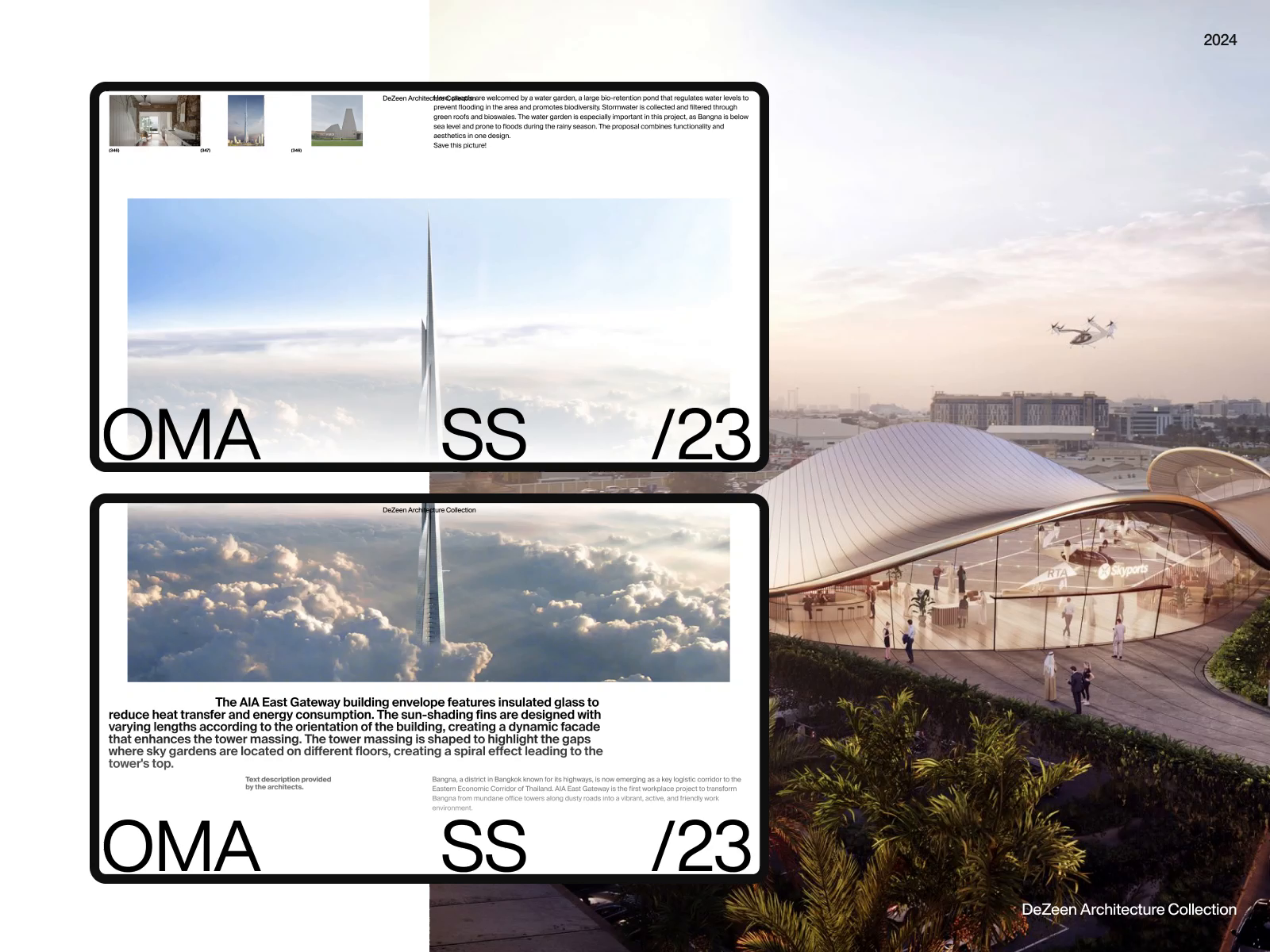 DeZeen Architecture concept by Valeria Francis for Geex Arts on Dribbble