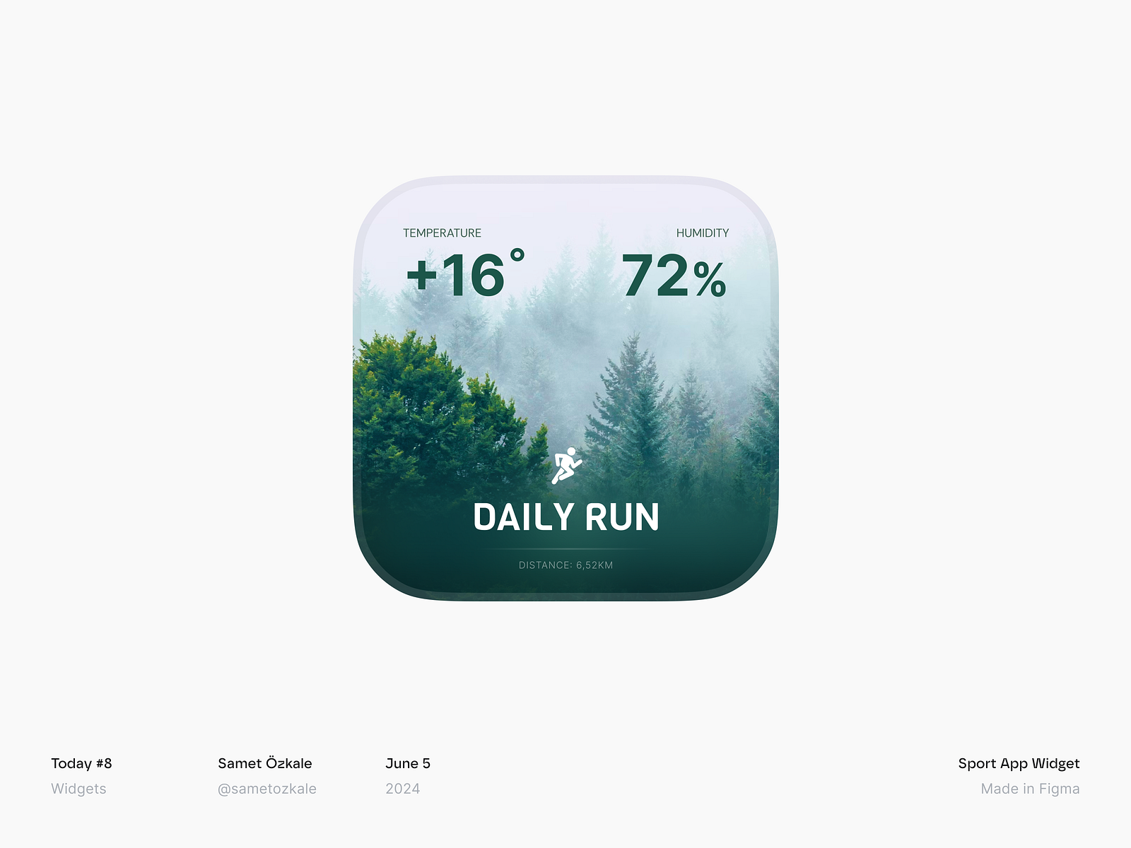 Sport App Widget by Samet Ozkale on Dribbble