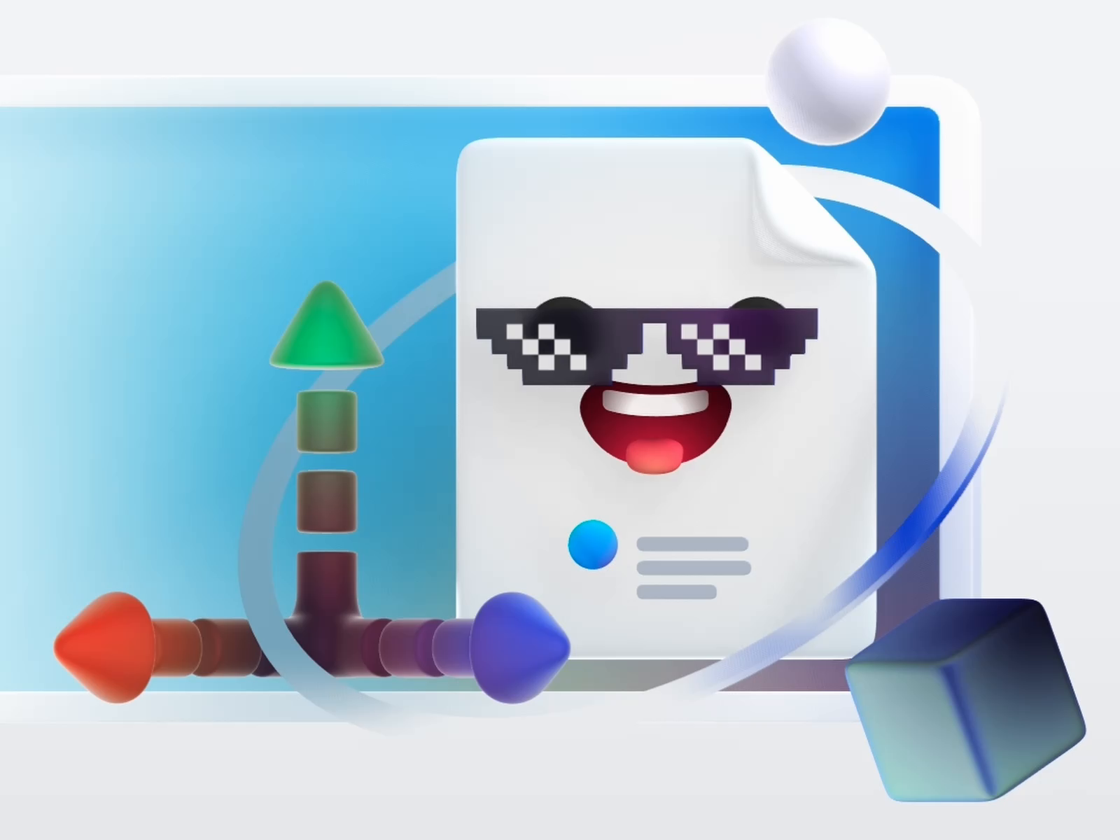 MrCV meets 3D world by Alexandr Minibaev on Dribbble