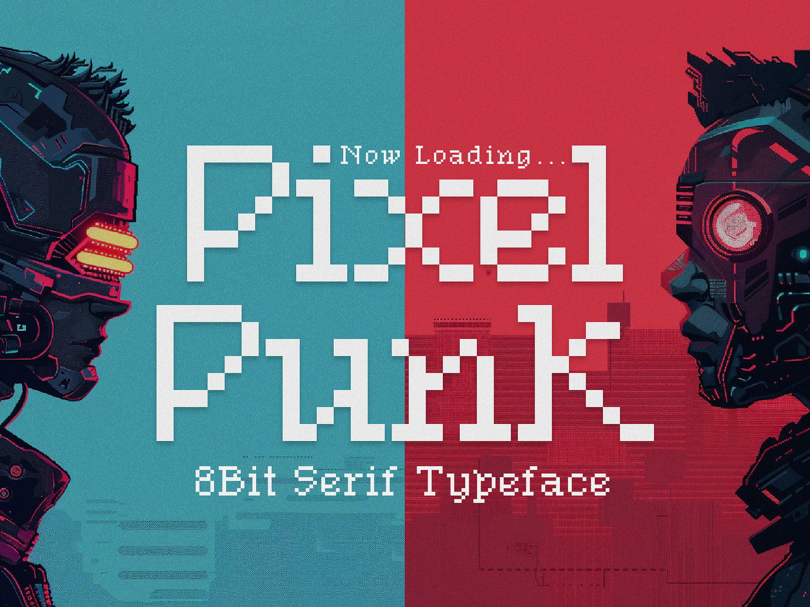 Punk Pixel - Serif 8Bit Typeface by HipFonts on Dribbble