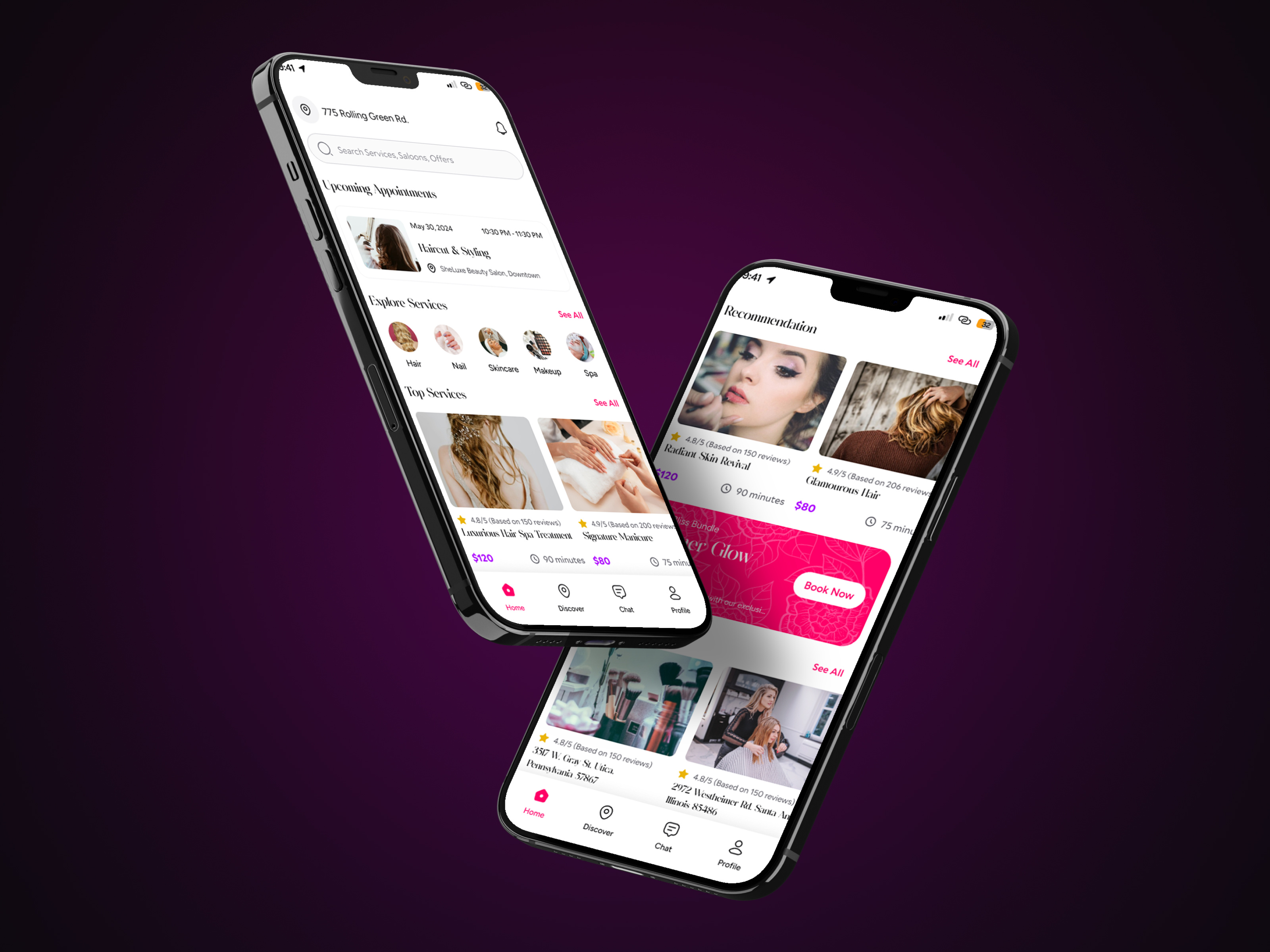 Beauty Spa Salon Mobile App UI Design by Opedia Studio on Dribbble