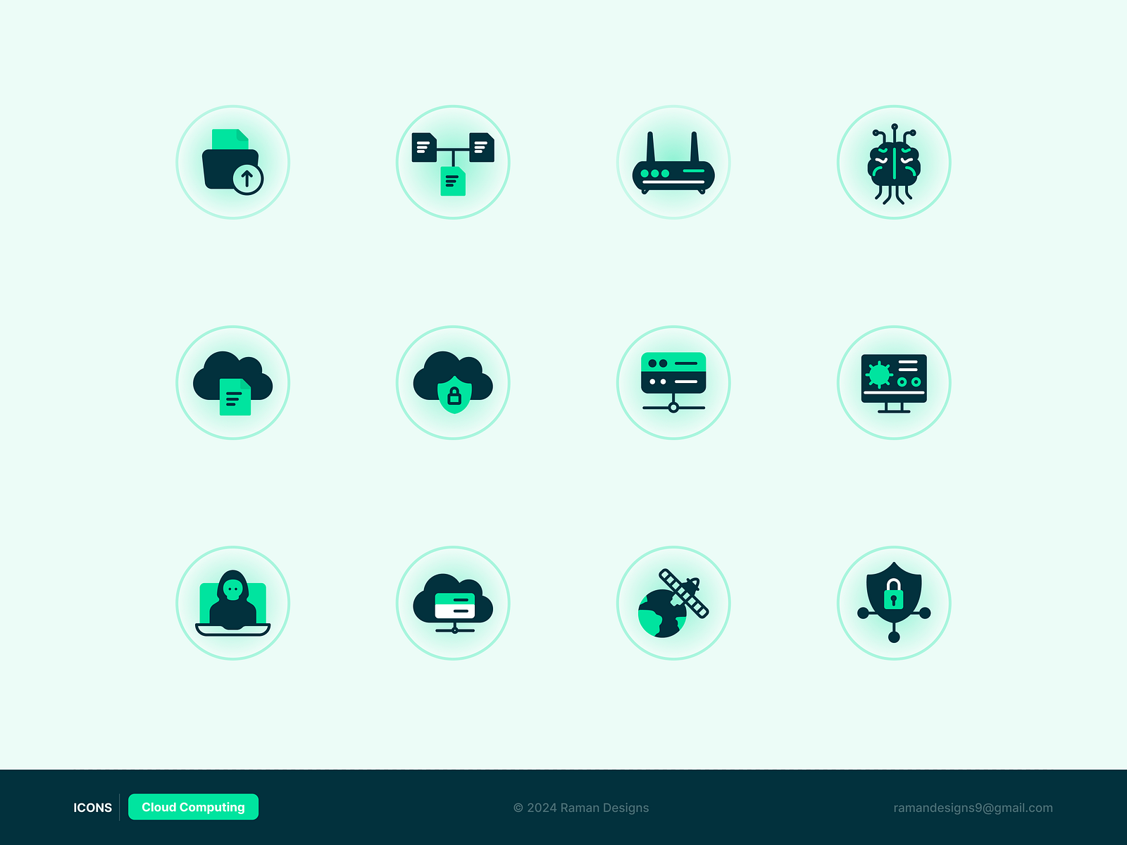 Cloud Computing icons #figma #icon #designs by 尺卂爪卂几 on Dribbble