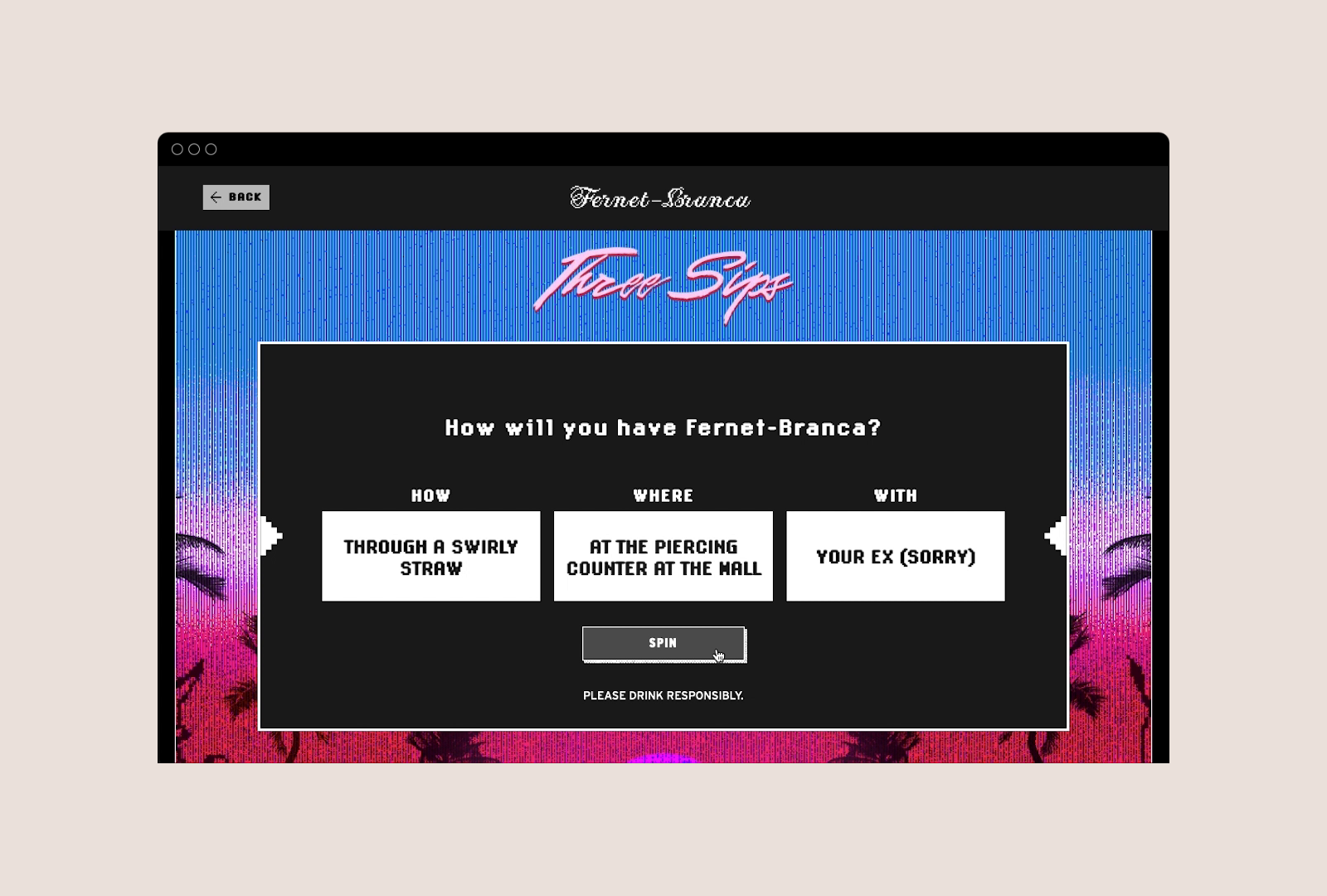 #16 – Fernet-Branca Three Sips by Eric Holton on Dribbble