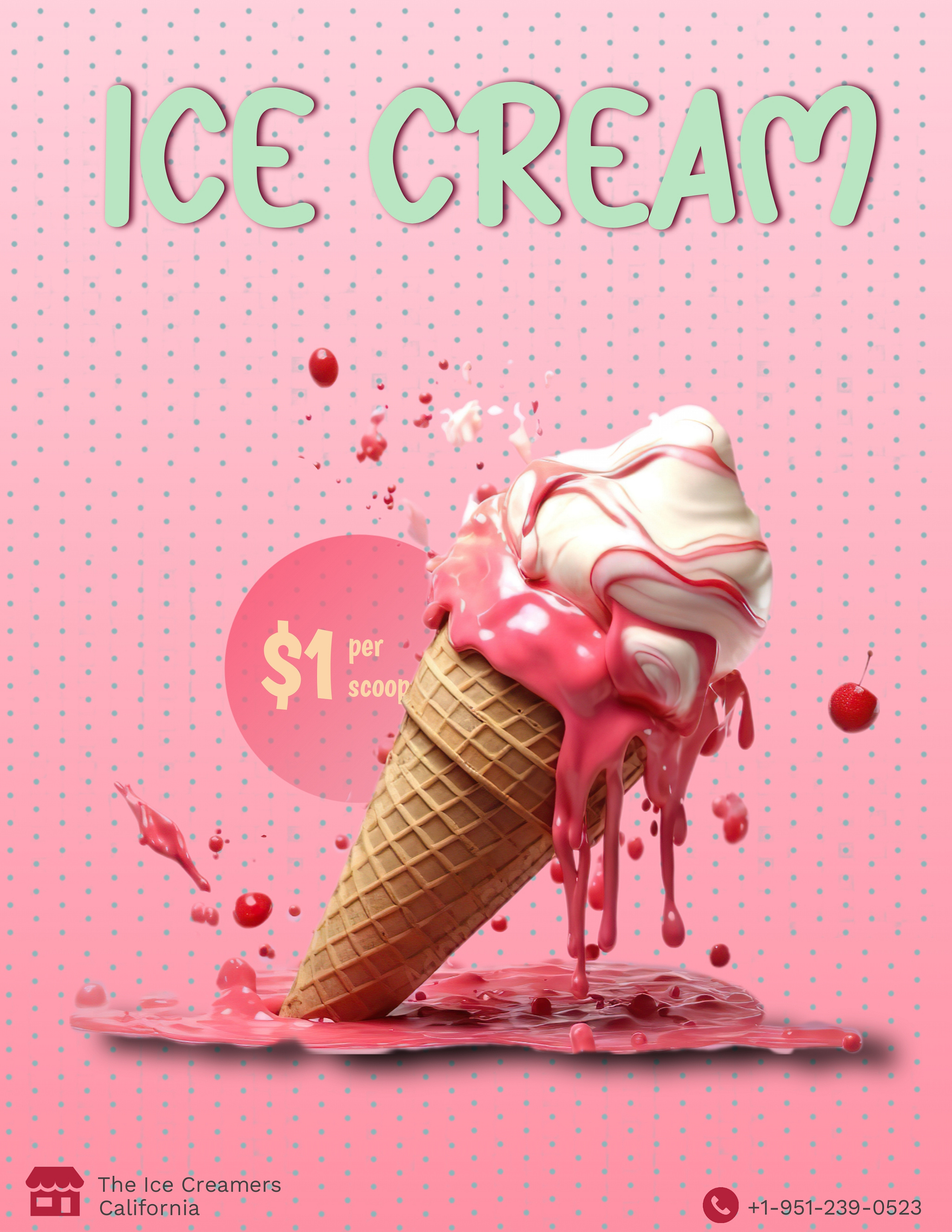 Ice Cream flyer by The Faceless Graphix on Dribbble