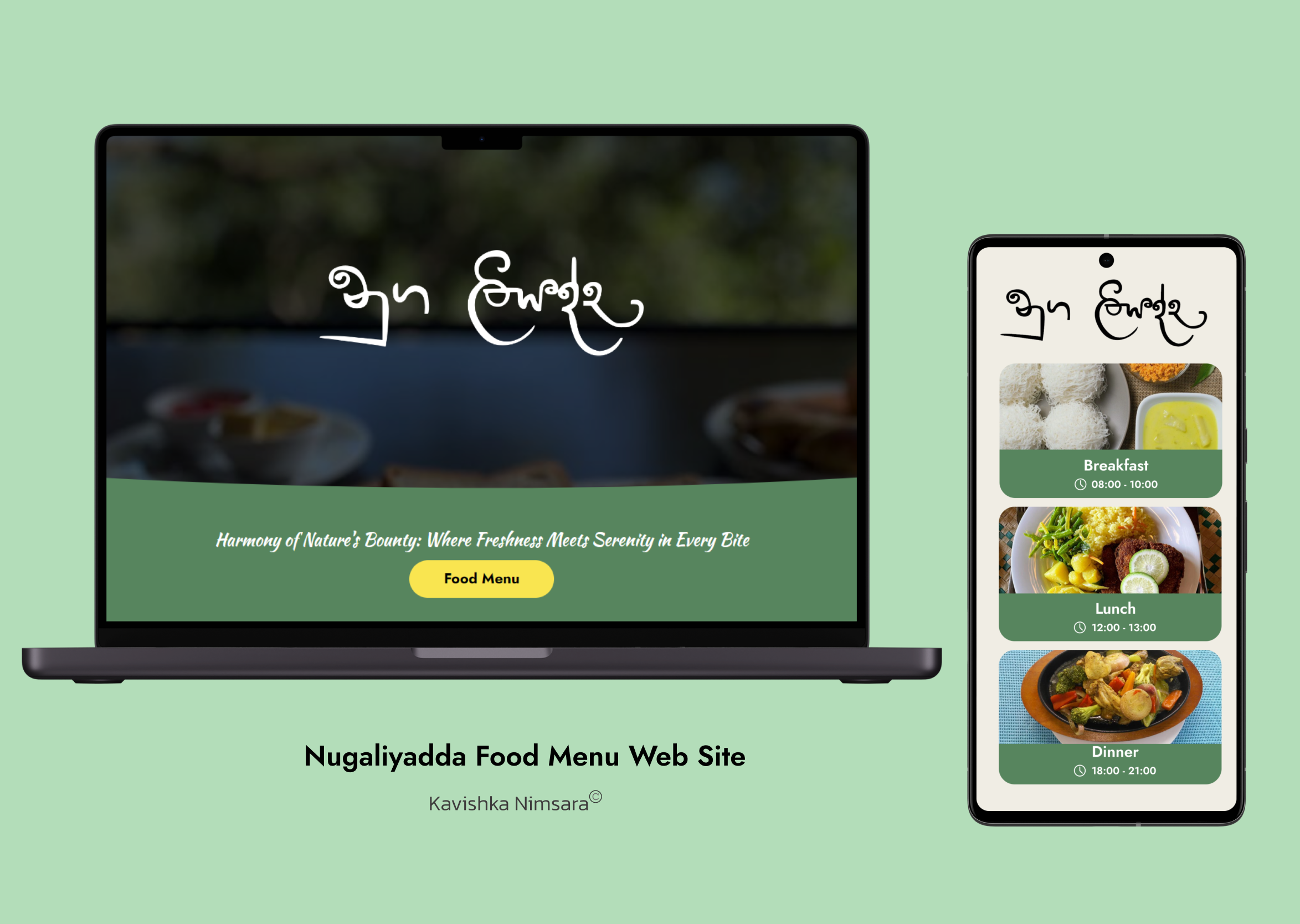 Restaurant Food Menu UI/UX by Kavishka Nimsara on Dribbble