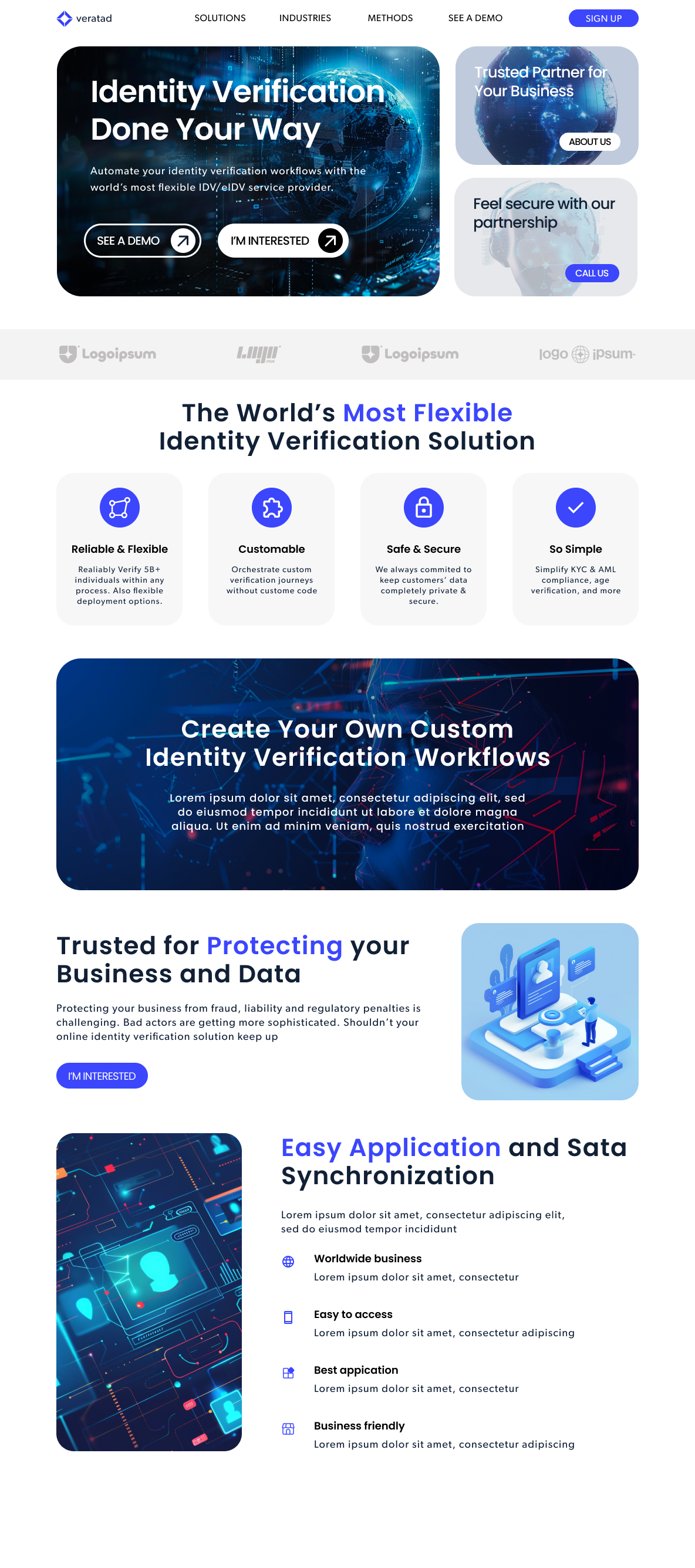 Animated Identity Verification Landing Page by Galih Mukti on Dribbble