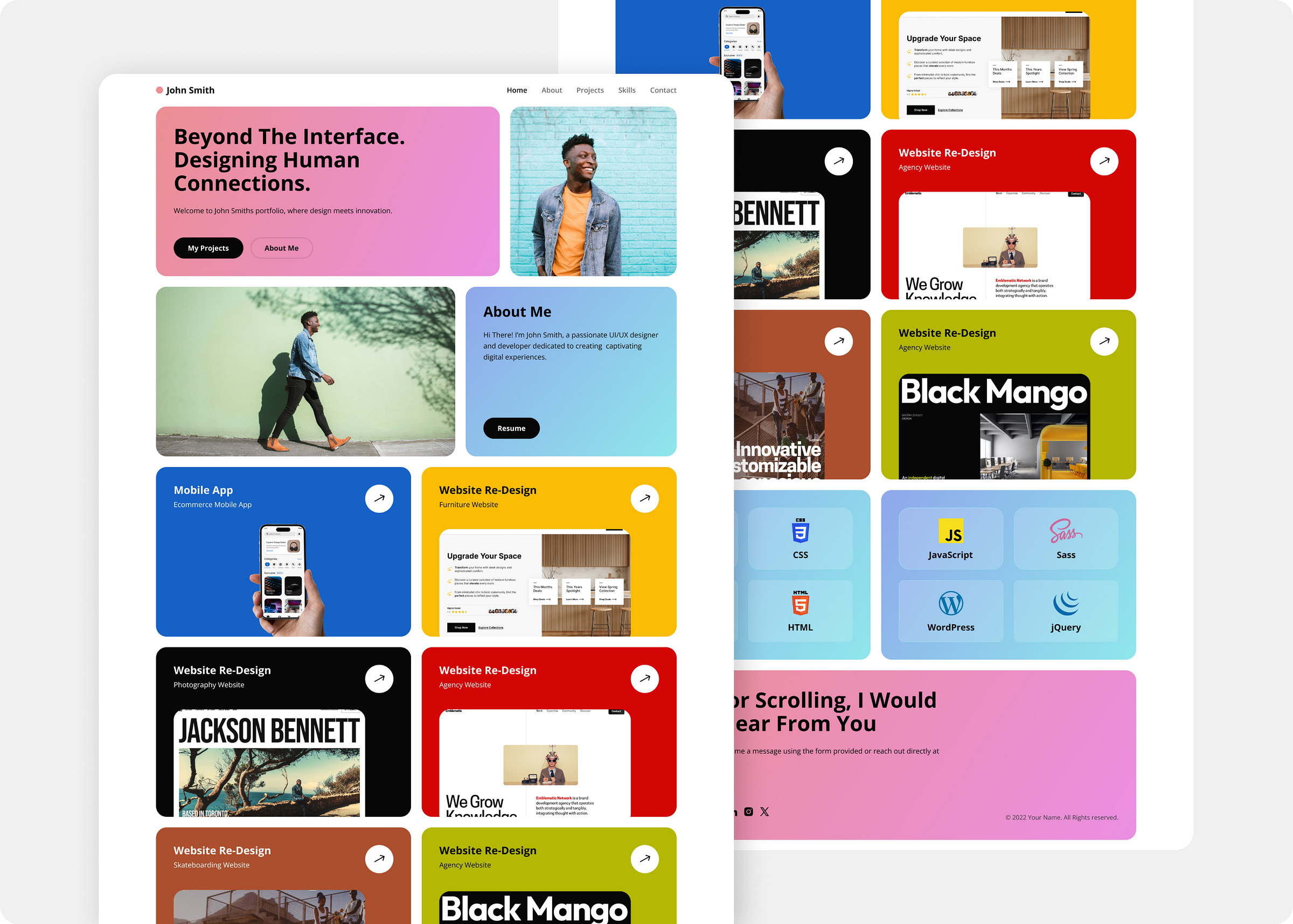 Bento Portfolio by Jacob Di Domenico on Dribbble