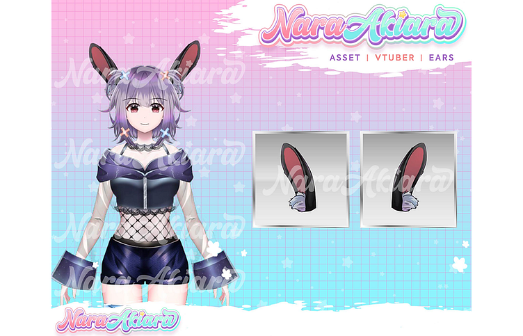 Captivating 2D Cat Ear Assets for VTuber Models by Cika Nindya on Dribbble