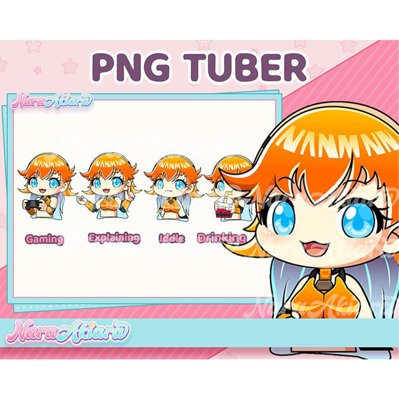 Adding a Twist to Live Streams Excellence of Chibi Orange Hair by Cika ...