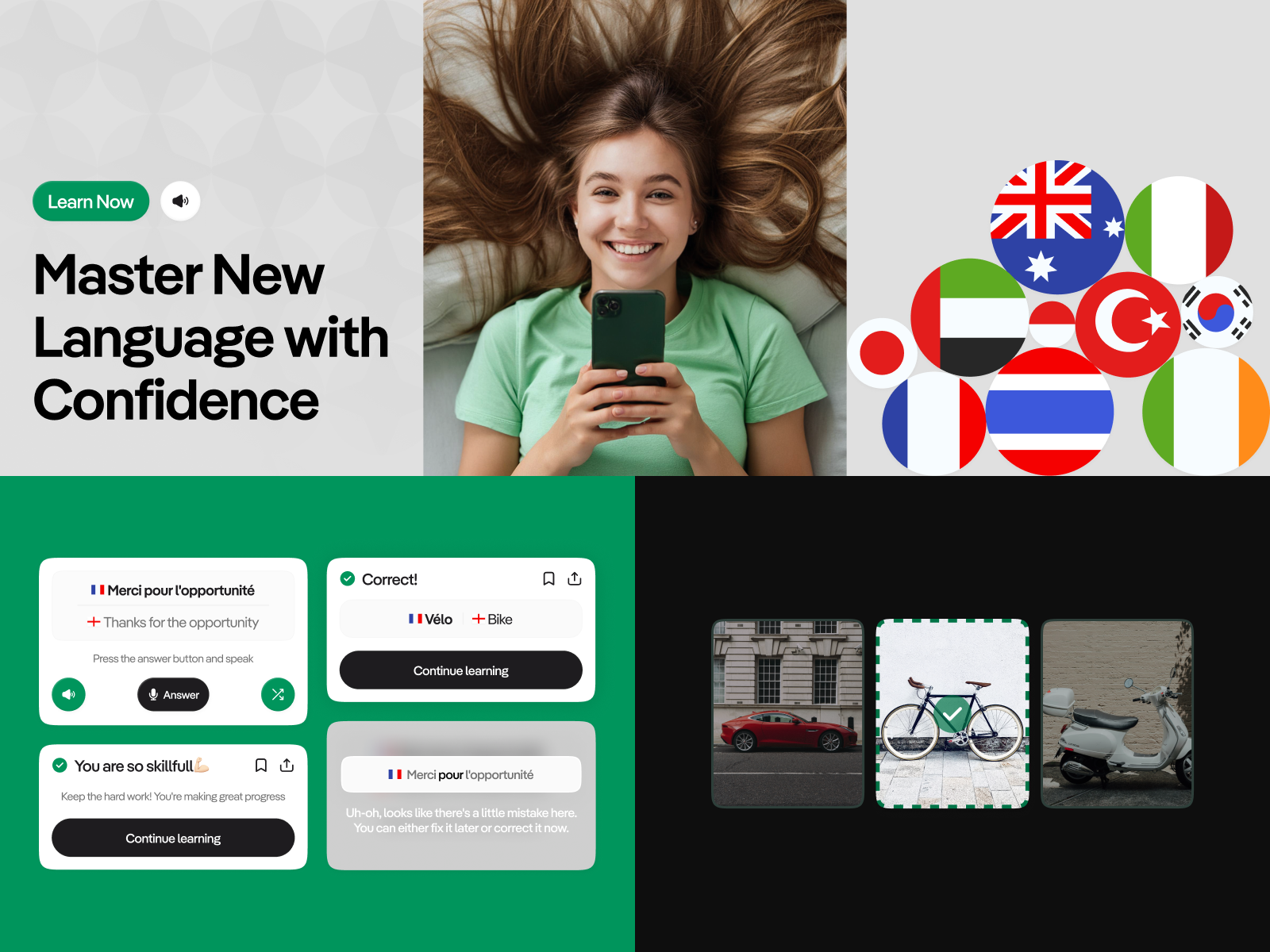 Fluent - Language Learning Apps by Debora for Odama on Dribbble
