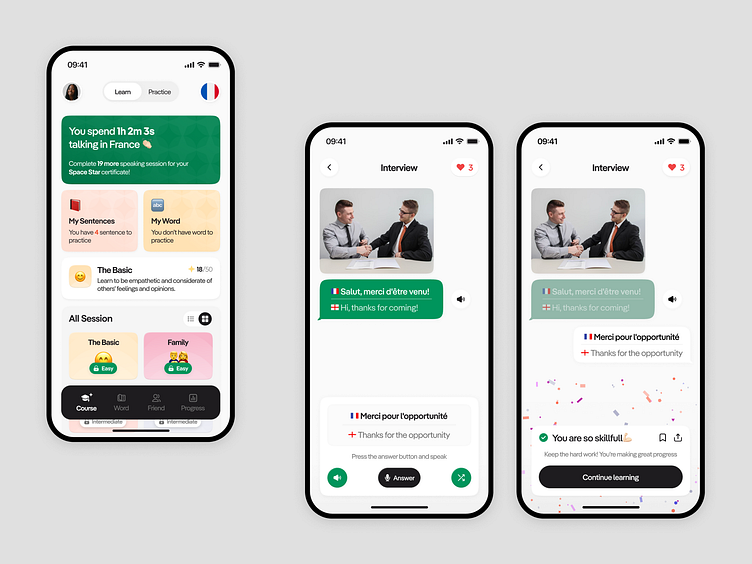 Fluent - Language Learning Apps by Debora for Odama on Dribbble
