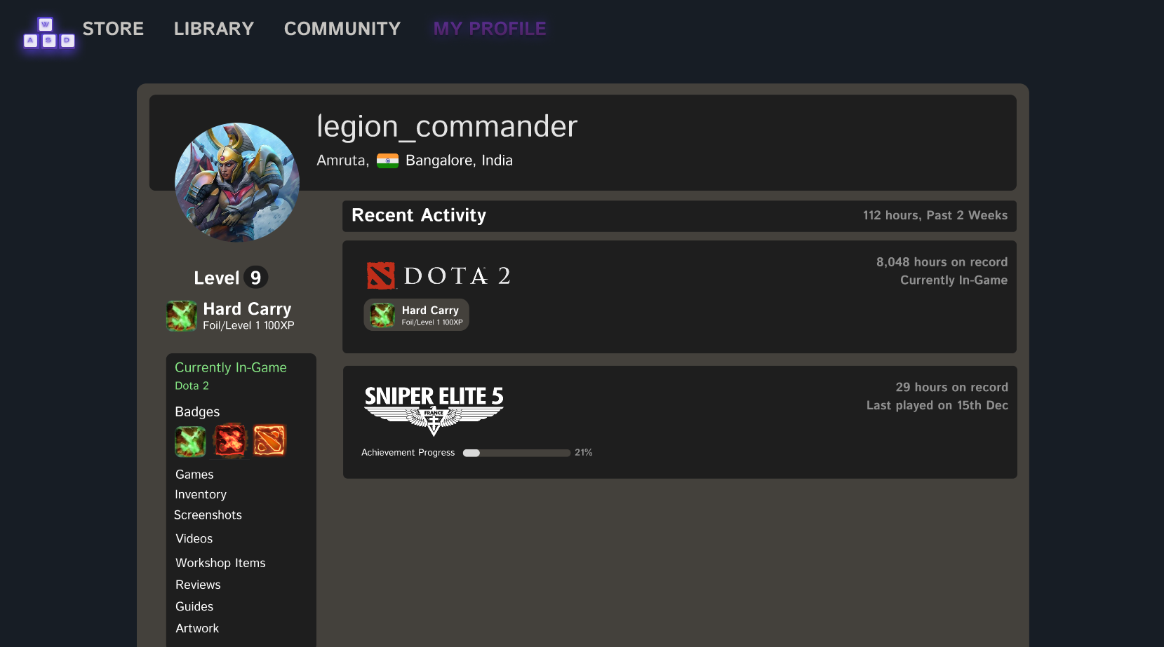 WASD - Steam App Re-design by tamannabilluraj on Dribbble