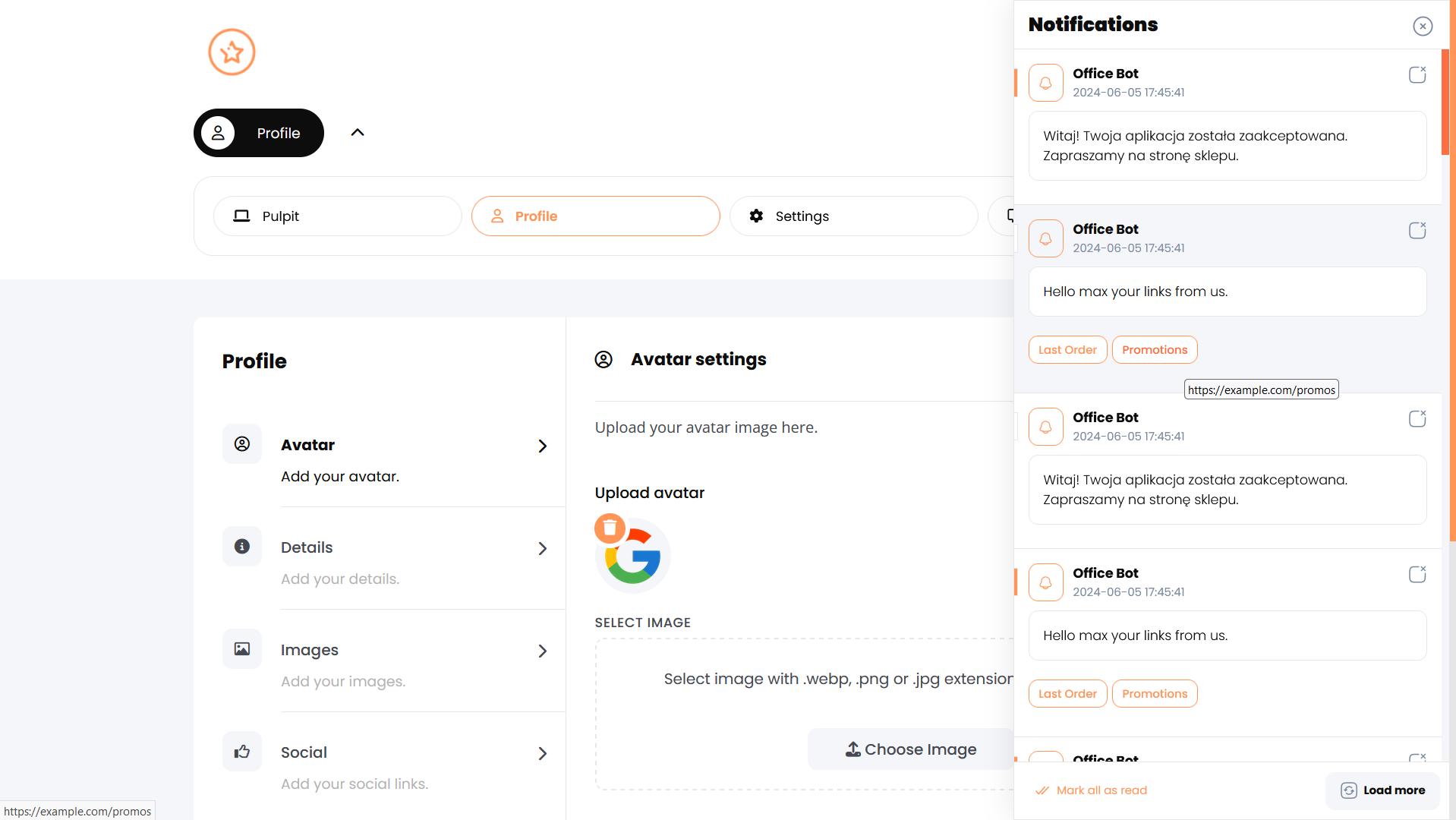 Minimal client and admin panel by Atomjoy on Dribbble
