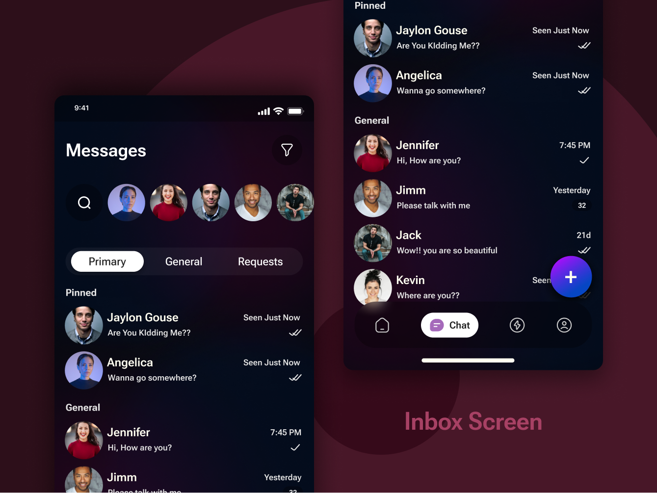 Messaging App Ui Design By Sandeepa Pal On Dribbble