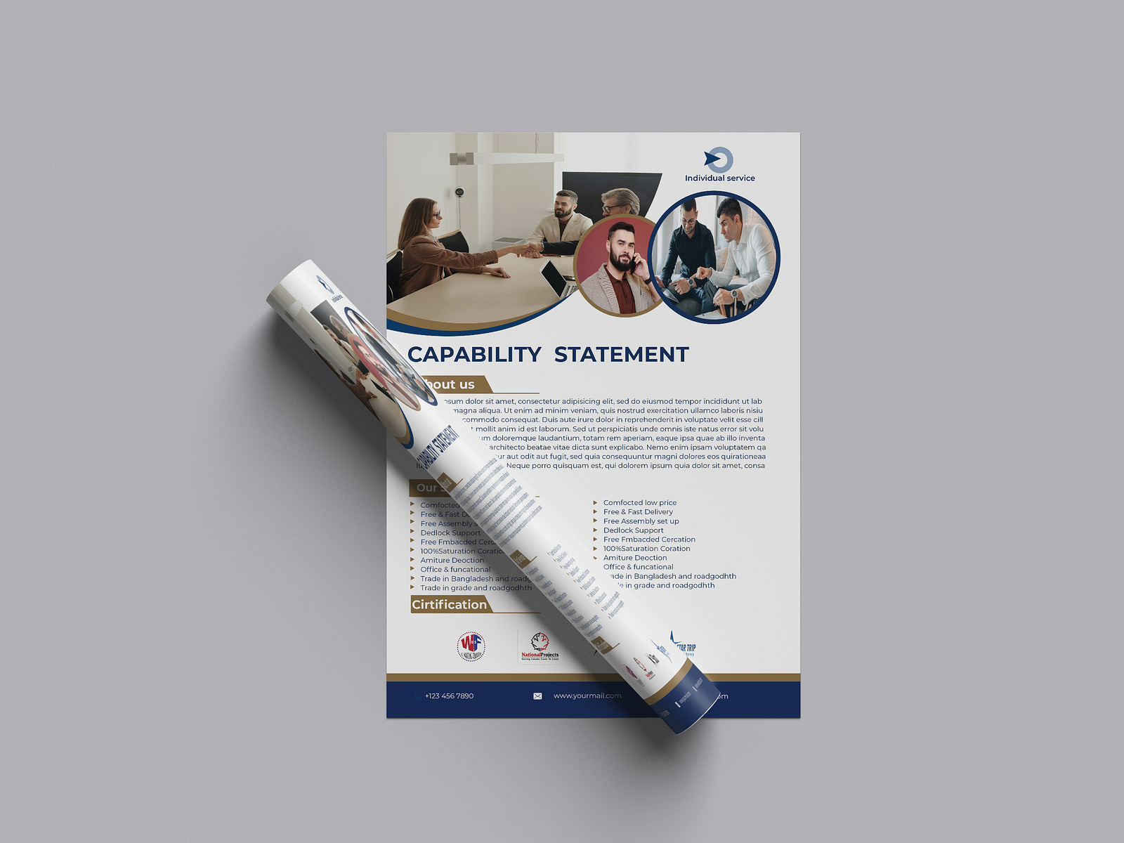 Capability Statement Design by Romana Afrin on Dribbble