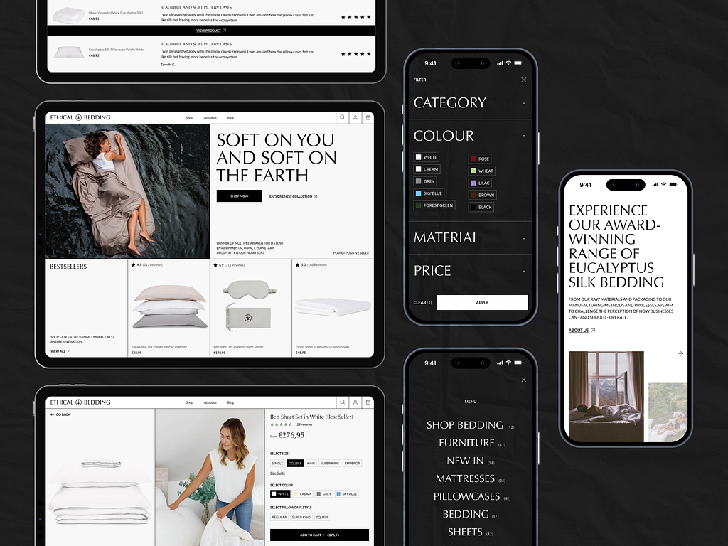 E-commerce Web Project by Iryna Zinych for Sick Agency on Dribbble