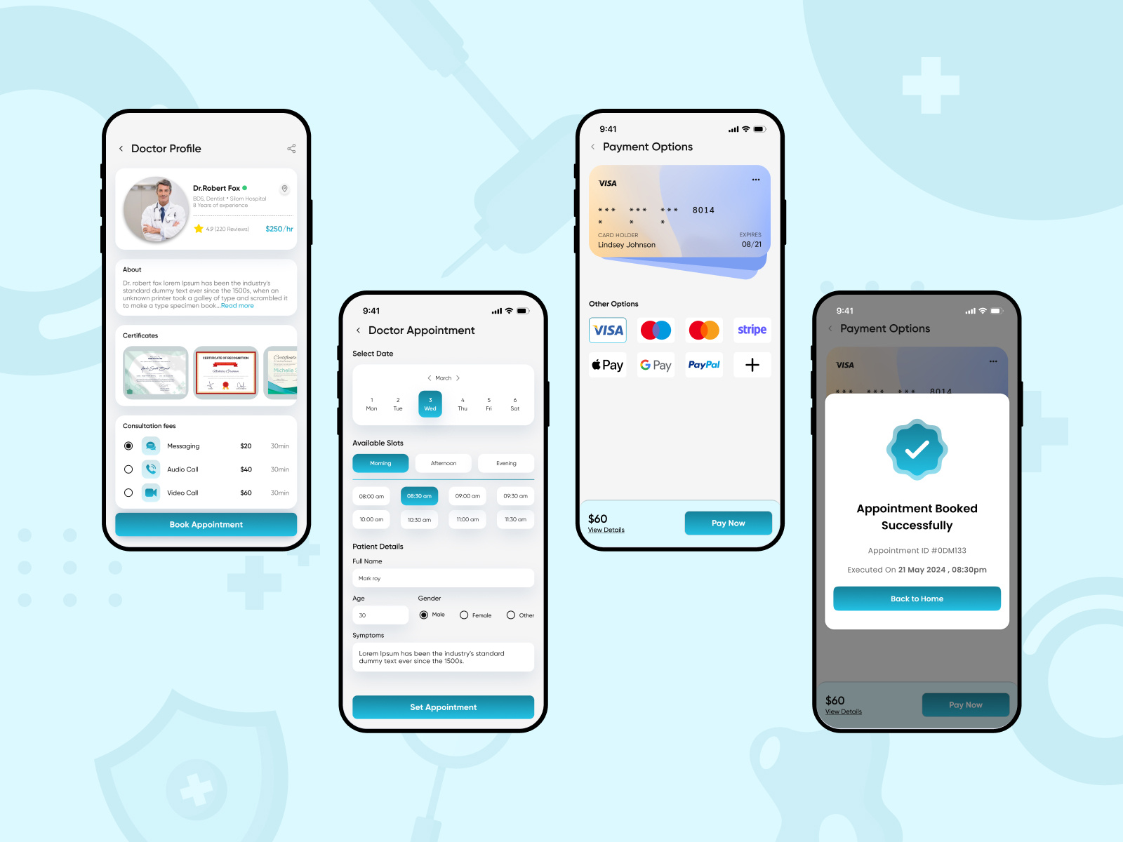 Dental App Designs – Innovative Healthcare App UI Design by Anglara ...
