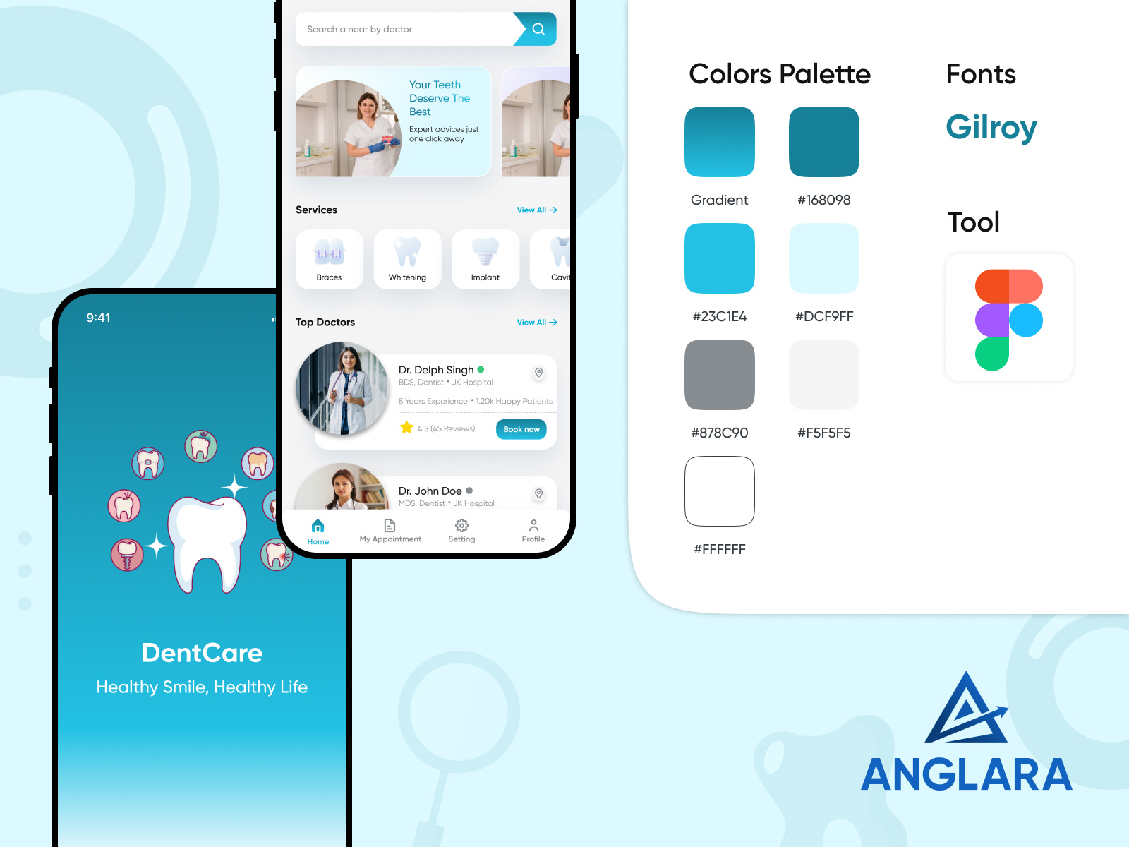 Dental App Designs – Innovative Healthcare App UI Design by Anglara ...
