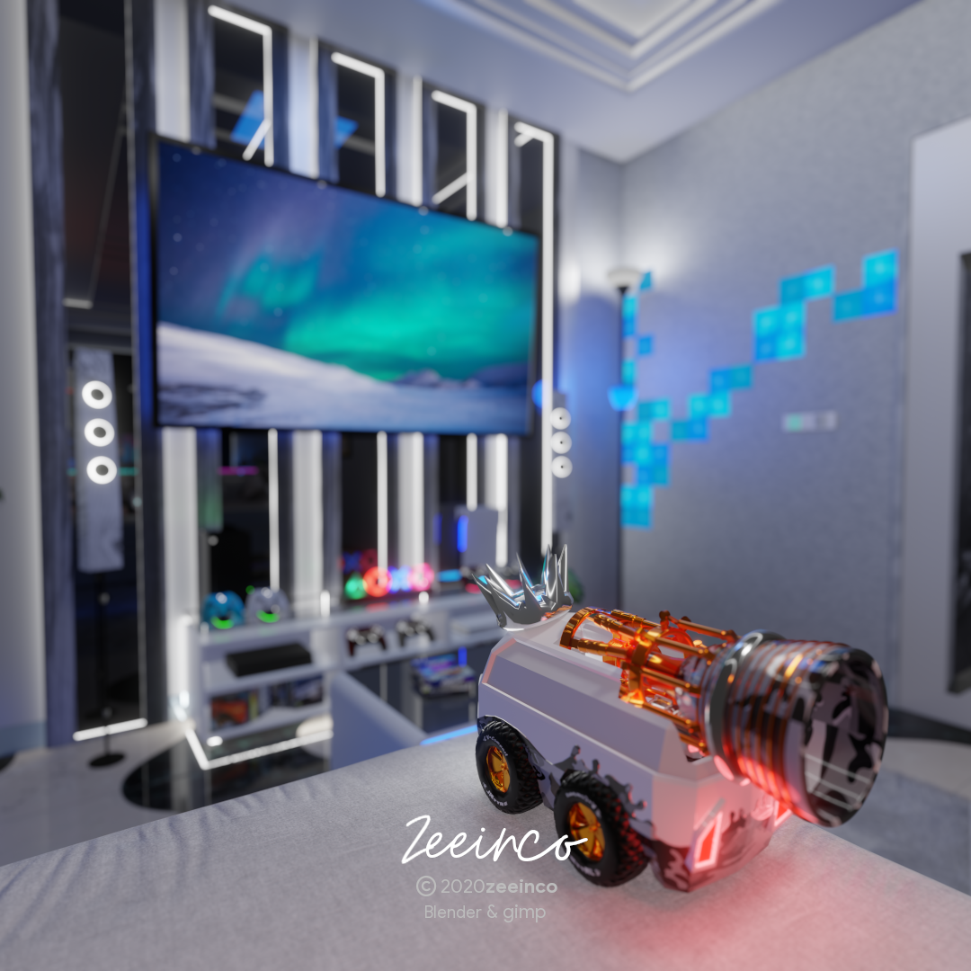 Youtubers Gaming Room Interior Design | 3D Room by Ismail Abdul Aziz on ...