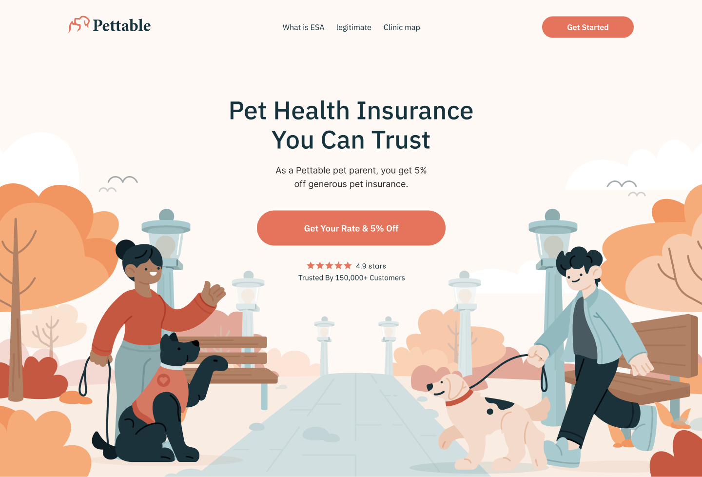 Pettable Homepage Illustration by Victor Korchuk on Dribbble