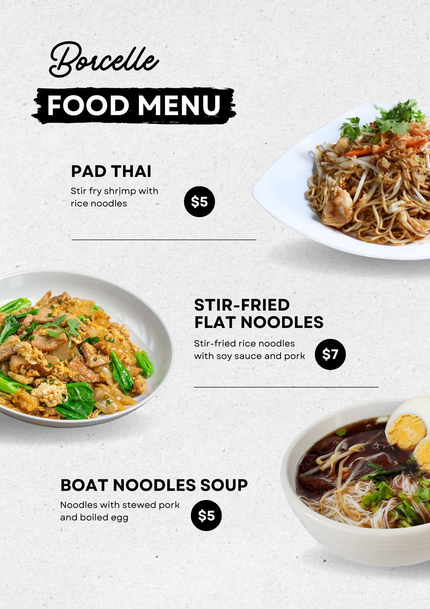 Borcelle menus by Shadow media agency on Dribbble