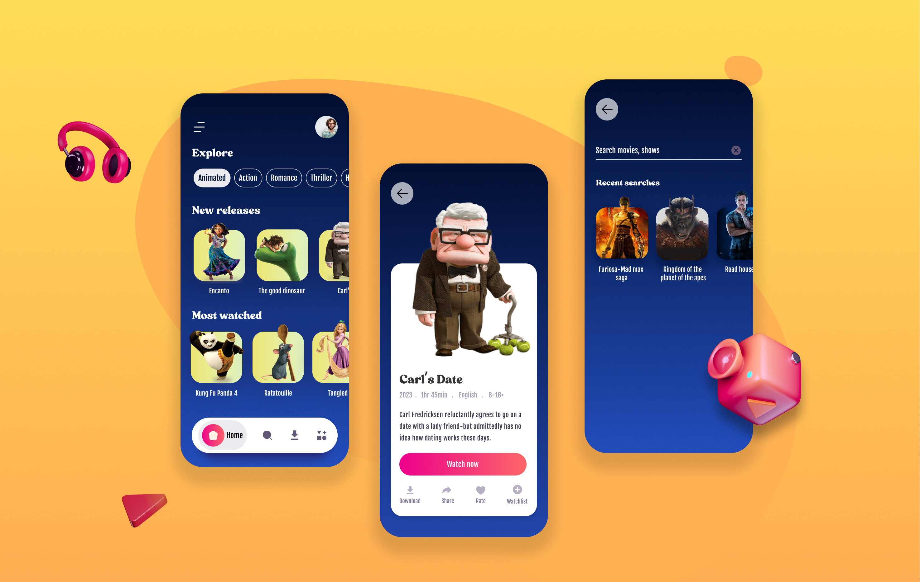 Cineverse app by divyansh kaushik on Dribbble