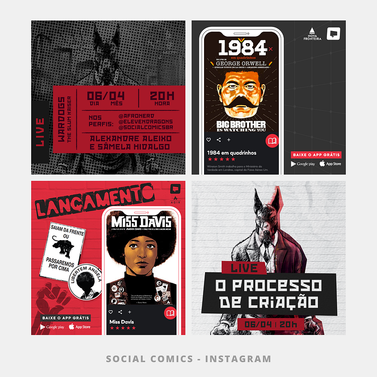 Social Comics App | Social Media by Camila Dequech on Dribbble