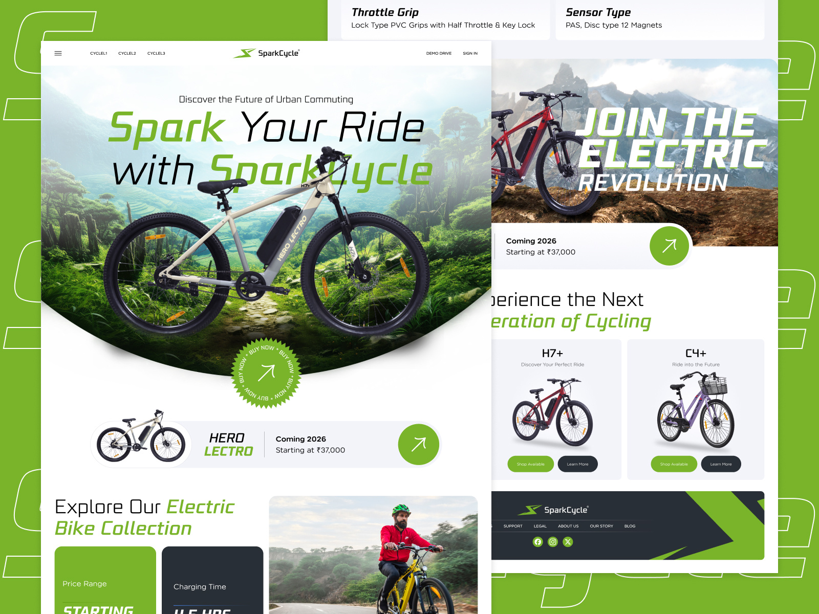 E Bike Website Design by Dolphin Web Solution on Dribbble