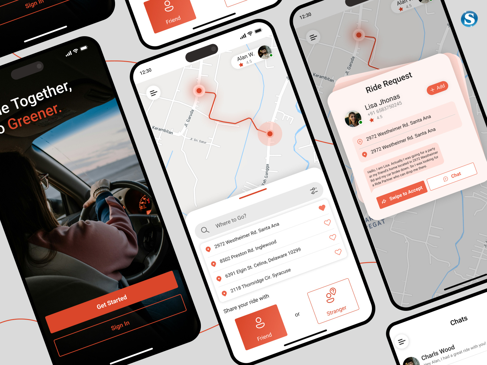 Ride Sharing Mobile App Design by BMV System Integration Pvt. Ltd on ...