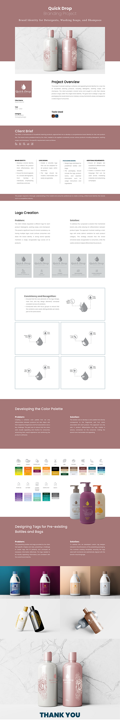 Quick Drop - Branding Project by Lara J. Trad on Dribbble