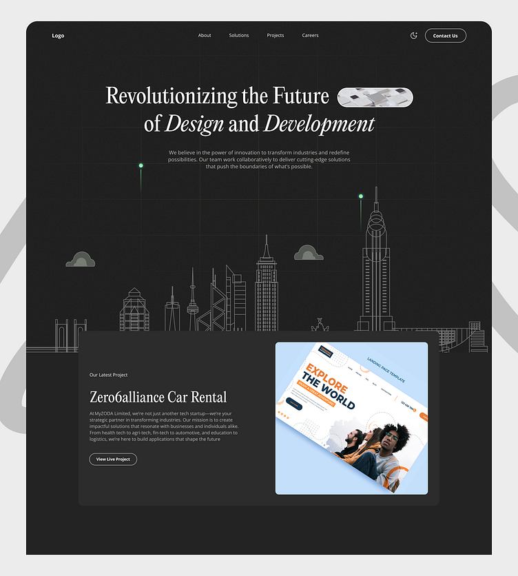 Design Agency Website by UIbyBiba on Dribbble