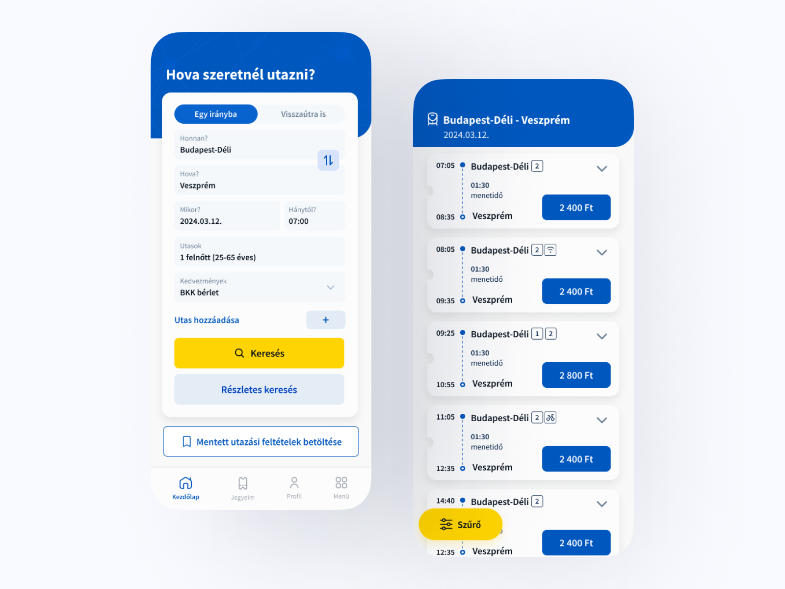 Hungarian Railway Ticket App - Redesign Concept by Zsófia Lengyel on ...