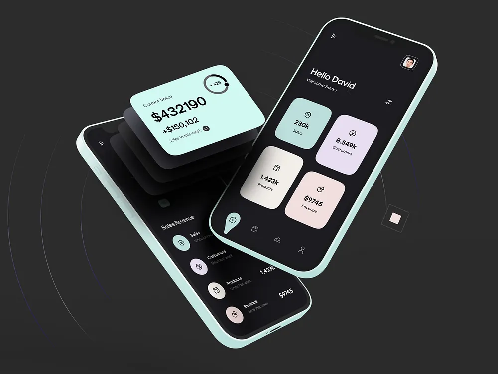 Dark App designs, themes, templates and downloadable graphic elements ...