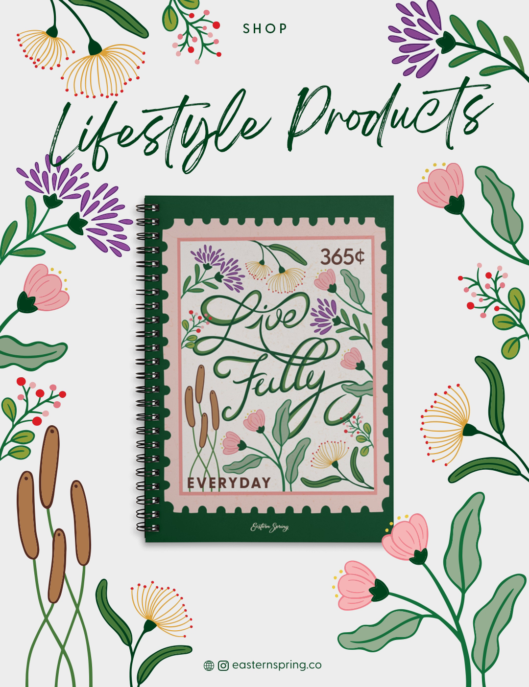 Live Fully - 365 Days Collection by Eastern Spring Co on Dribbble