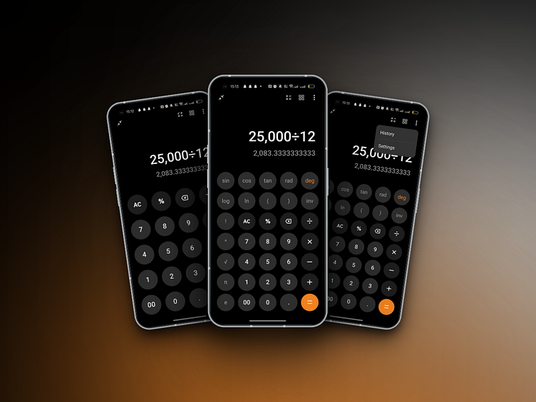 Calc: Advanced Calculator App by Bowei on Dribbble