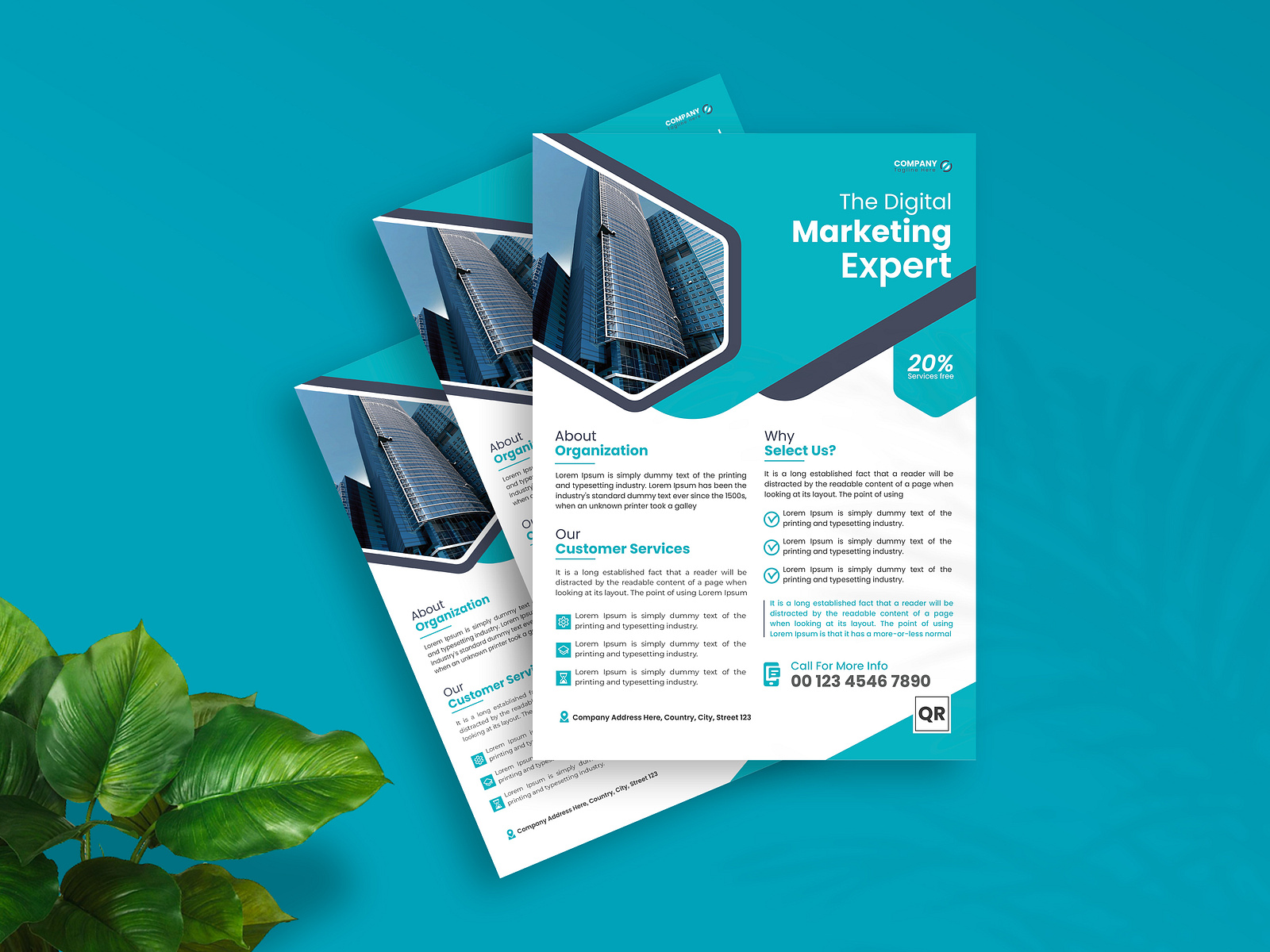 Flyer Design Template by Arup Shome on Dribbble