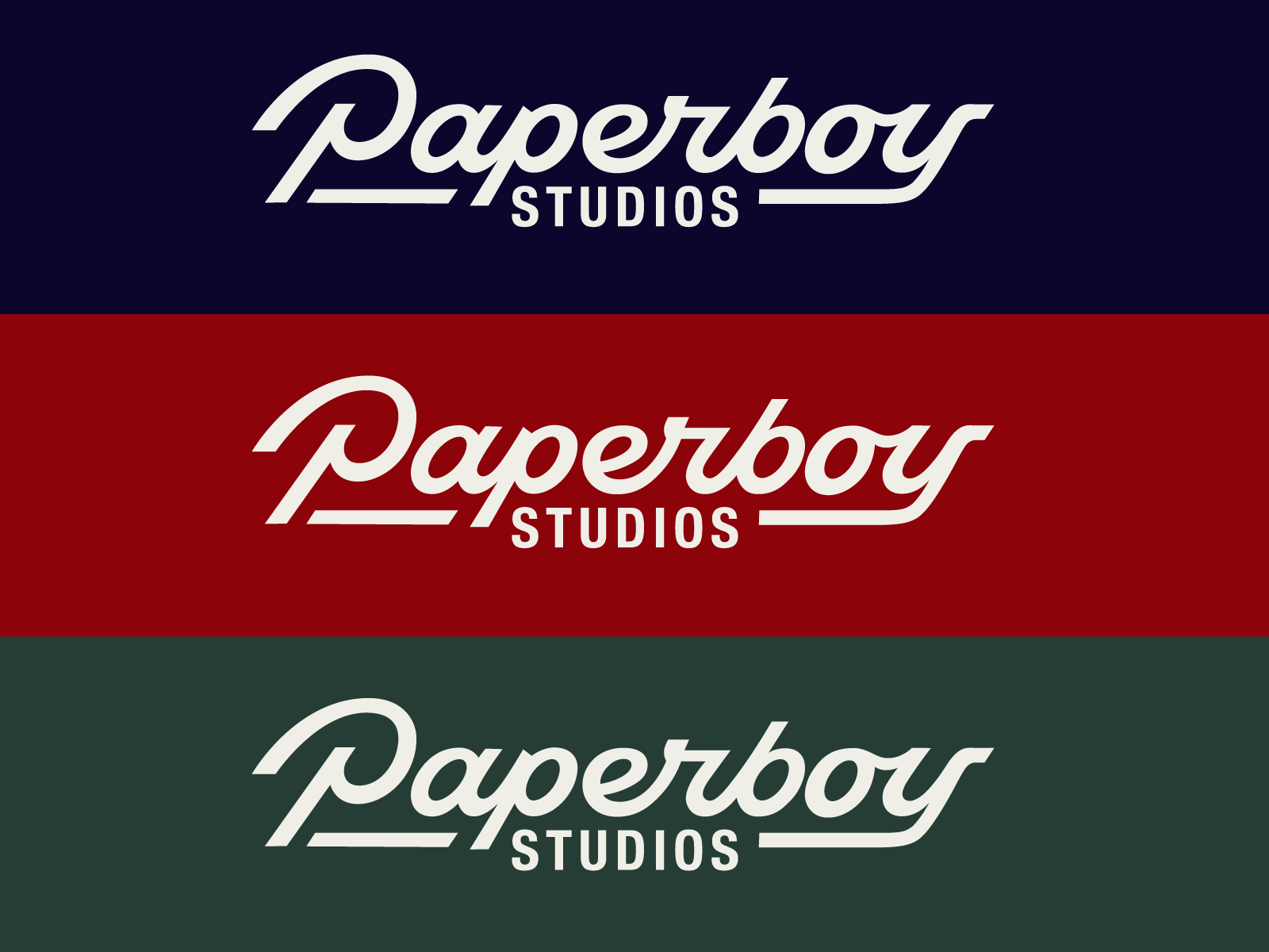 Paperboy _Studios by ForSureLetters on Dribbble