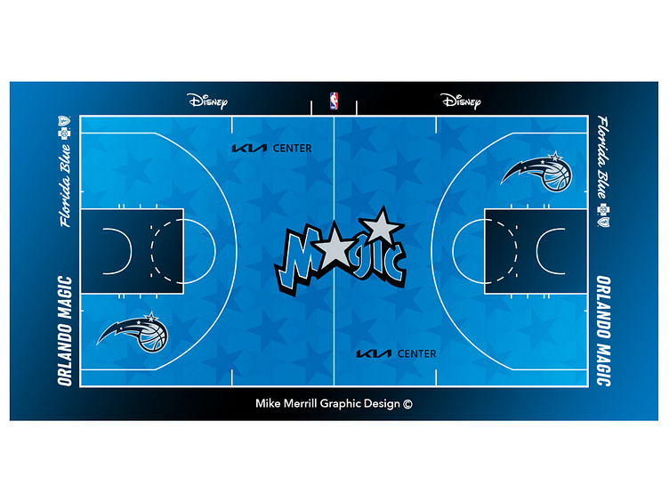Orlando Magic Classic Court Design by Mike Merrill on Dribbble