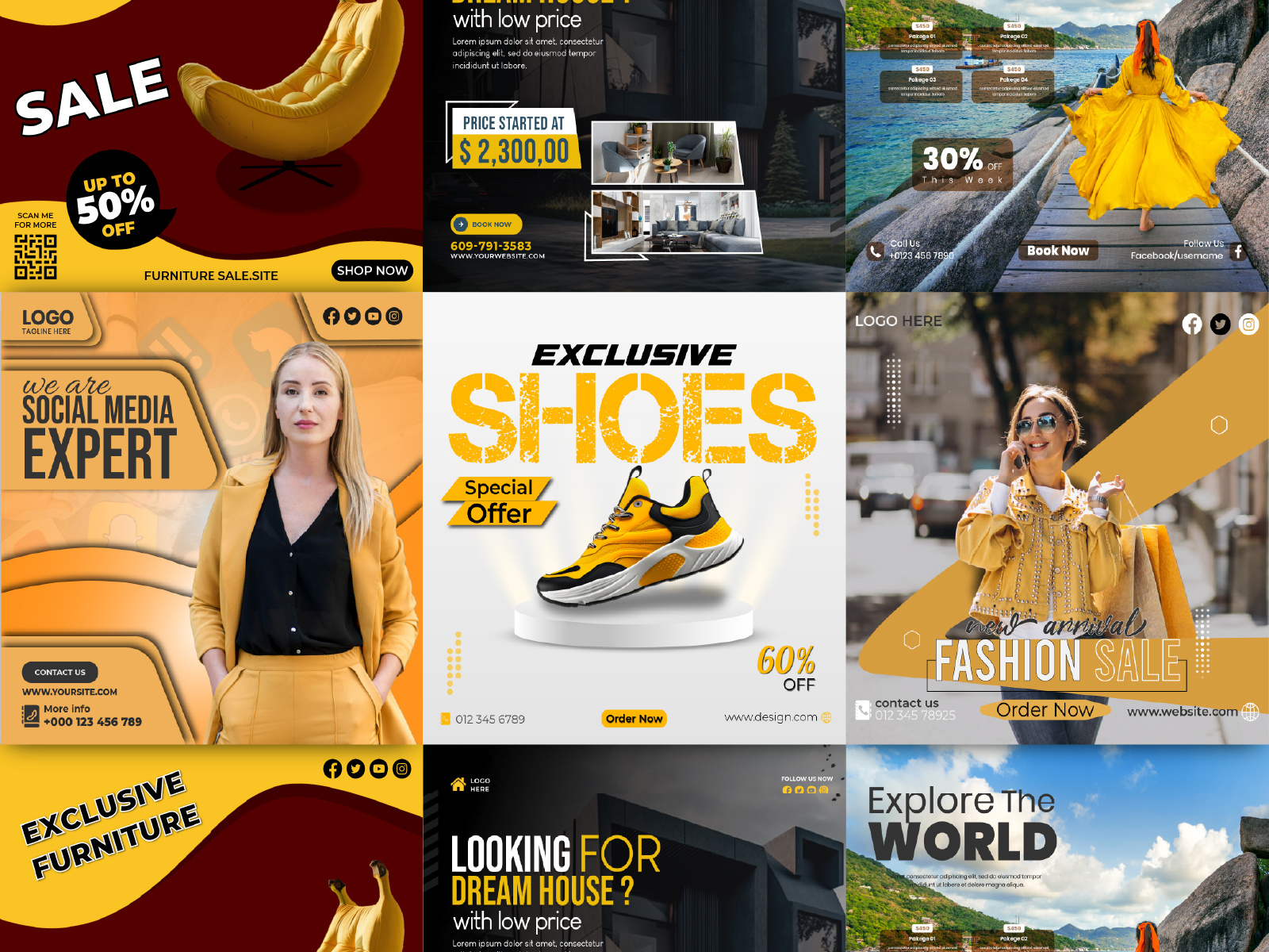 Buisness Promotional Social Media Ads Design by Design_ Mints on Dribbble