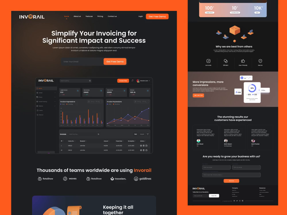 Invoicing Web App UI UX Design by ASH UI UX on Dribbble