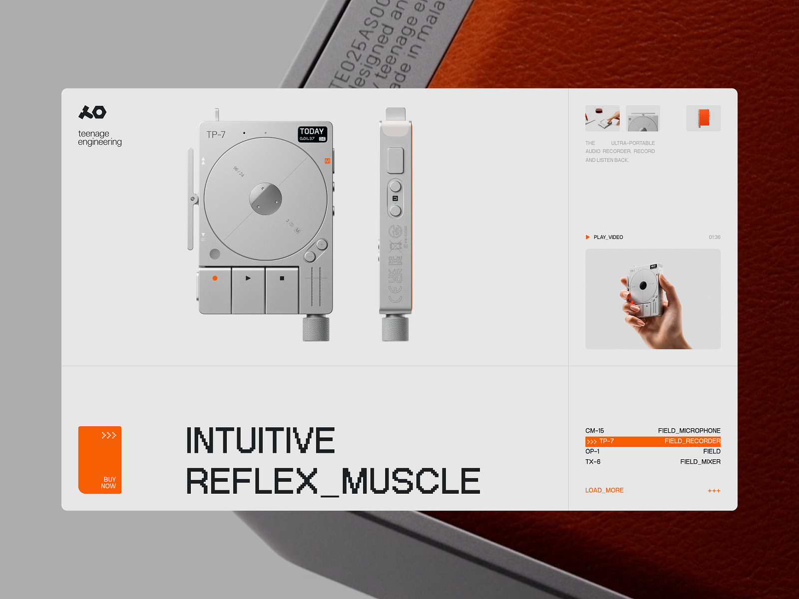 Teenage Engineering by Sergio Illán on Dribbble