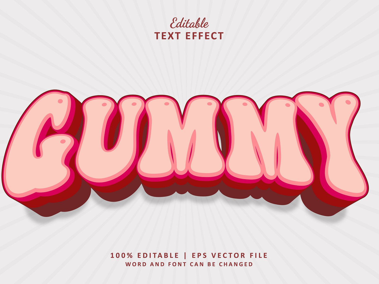 Text Effect Gummy by Navy Graphic on Dribbble