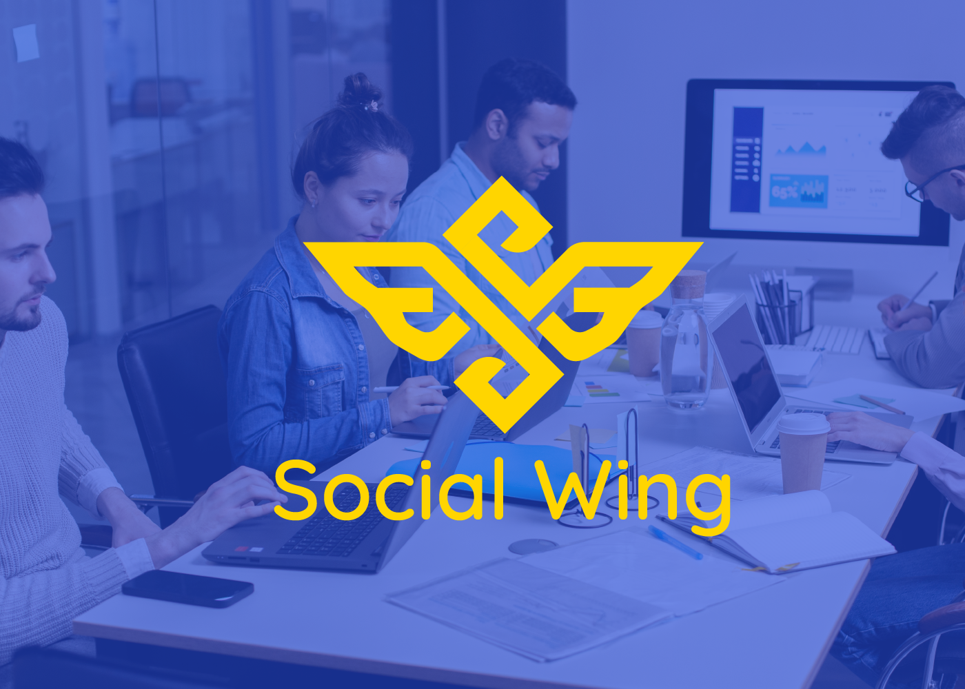 Logo design for SOCIAL WING Marketing Agency by Chamin Kanchana on Dribbble