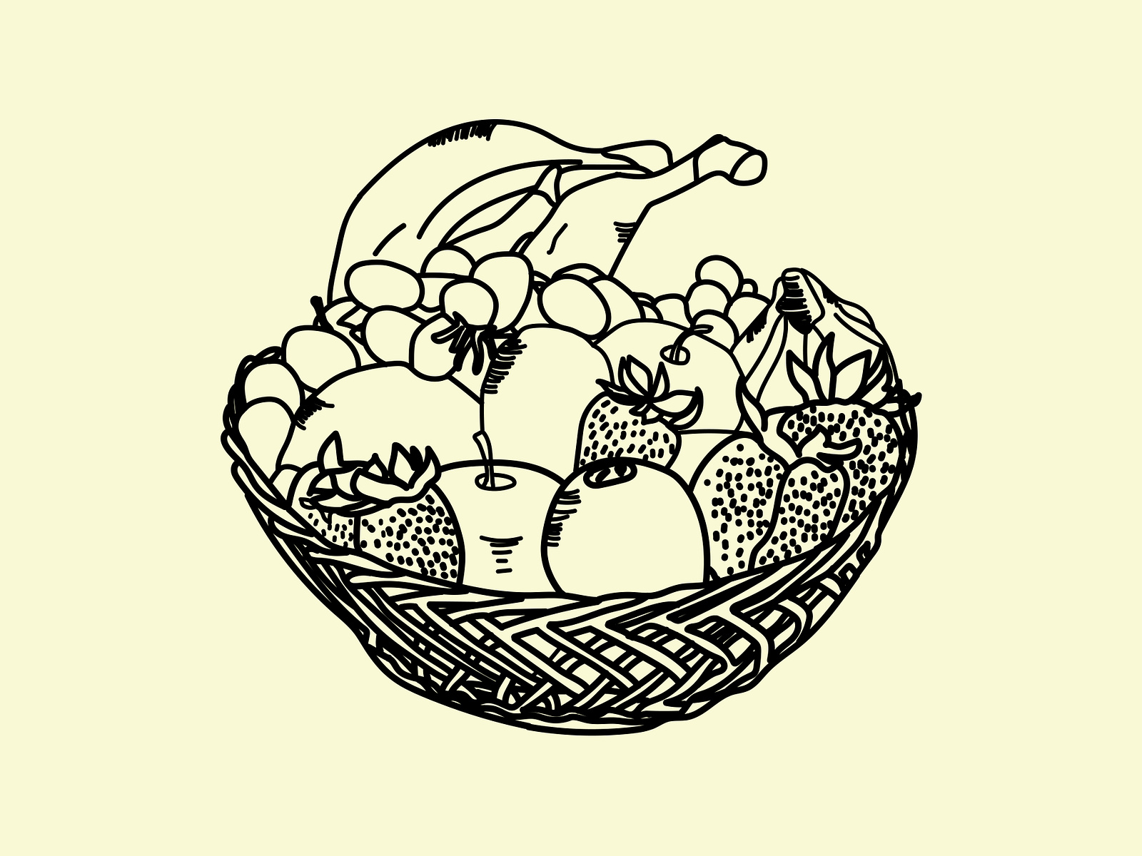 Drawing - Fruit by Kavindu Achintha on Dribbble