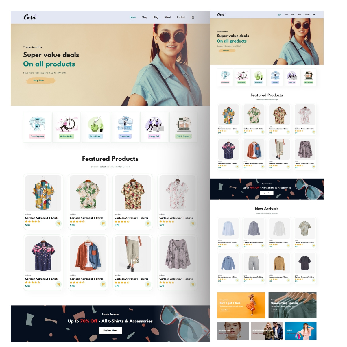Clothing Store Website by Ahamed Enamul on Dribbble